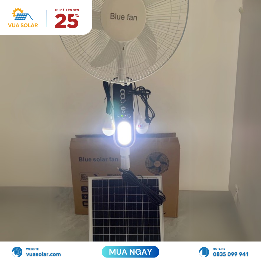 Quạt Blue Carbon - Vua Solar